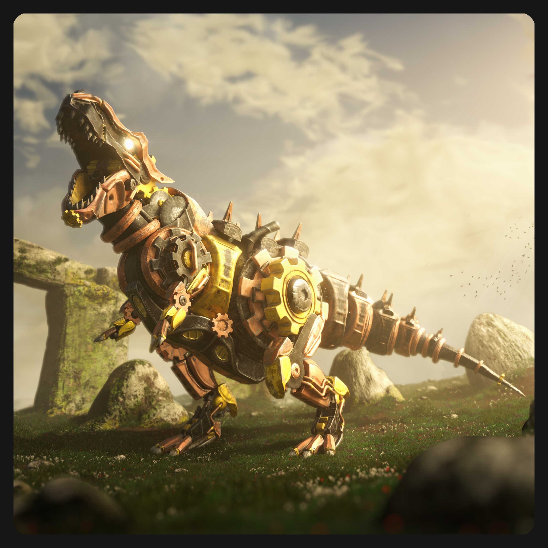 ArtStation - Steampunk T-Rex