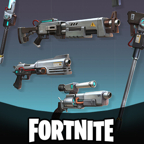 ArtStation - Fortnite ---VT Theme Weapon concept art