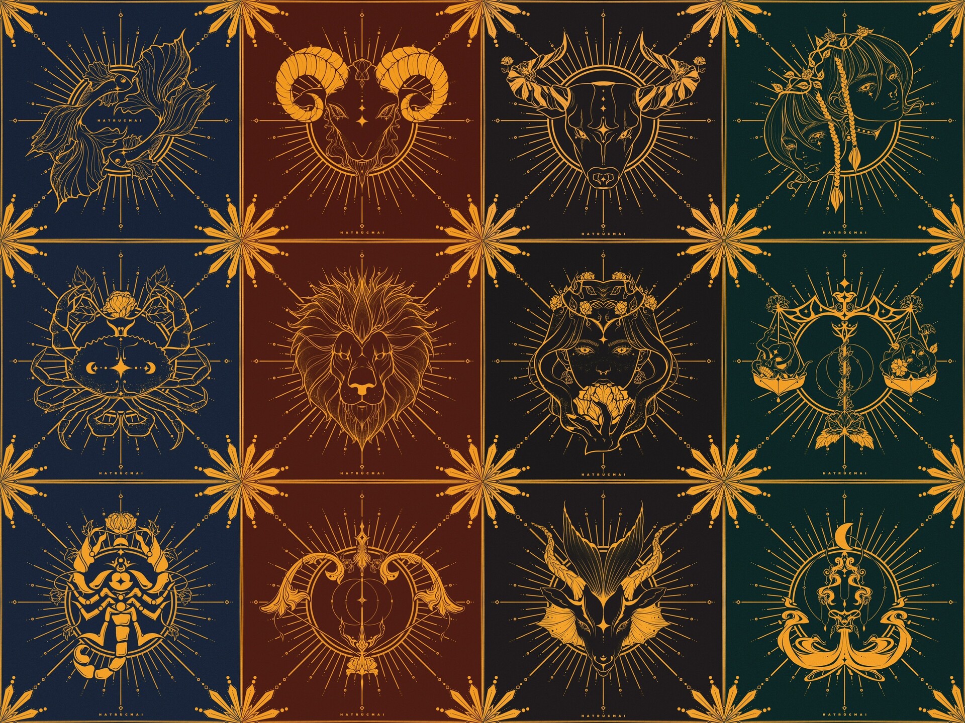 ArtStation - 12 ZODIAC SIGNS
