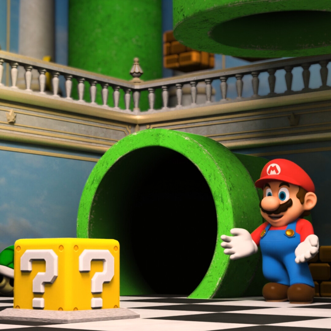 ArtStation - Super Mario | Box-Lift Animation Study