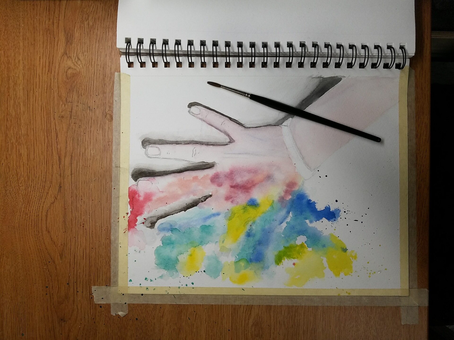 ArtStation - Watercolor hand