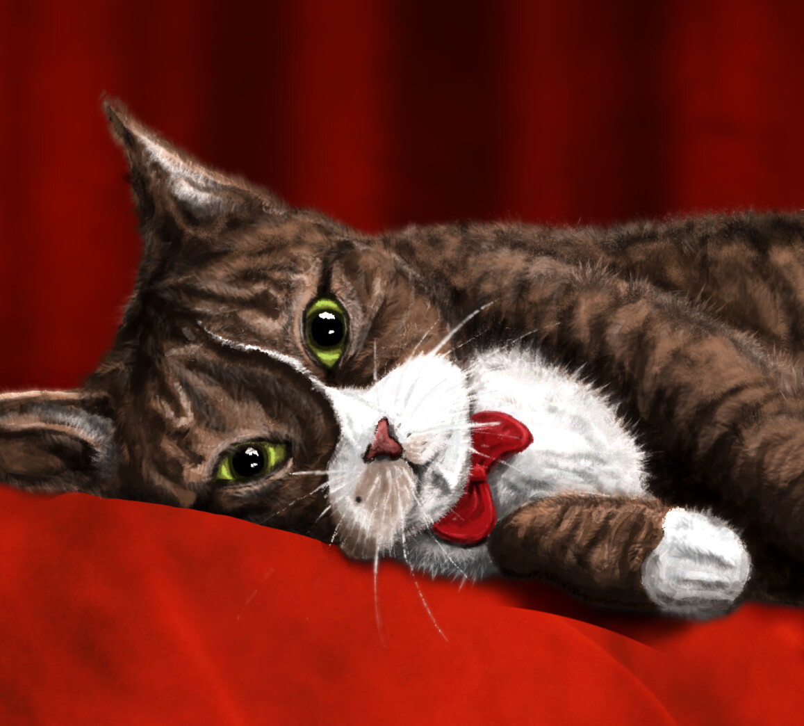 ArtStation - Luxury Cat