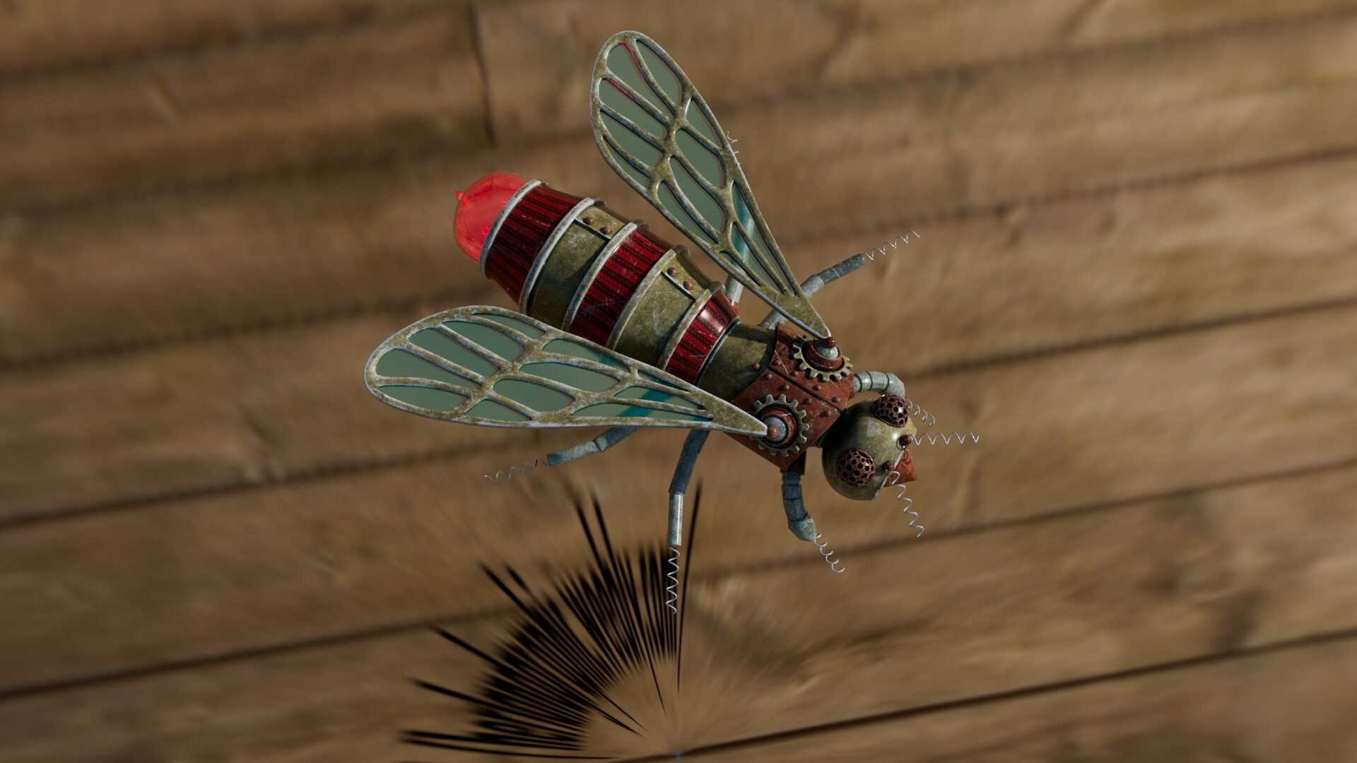 ArtStation - Mechanical Firefly (Animation Ready)