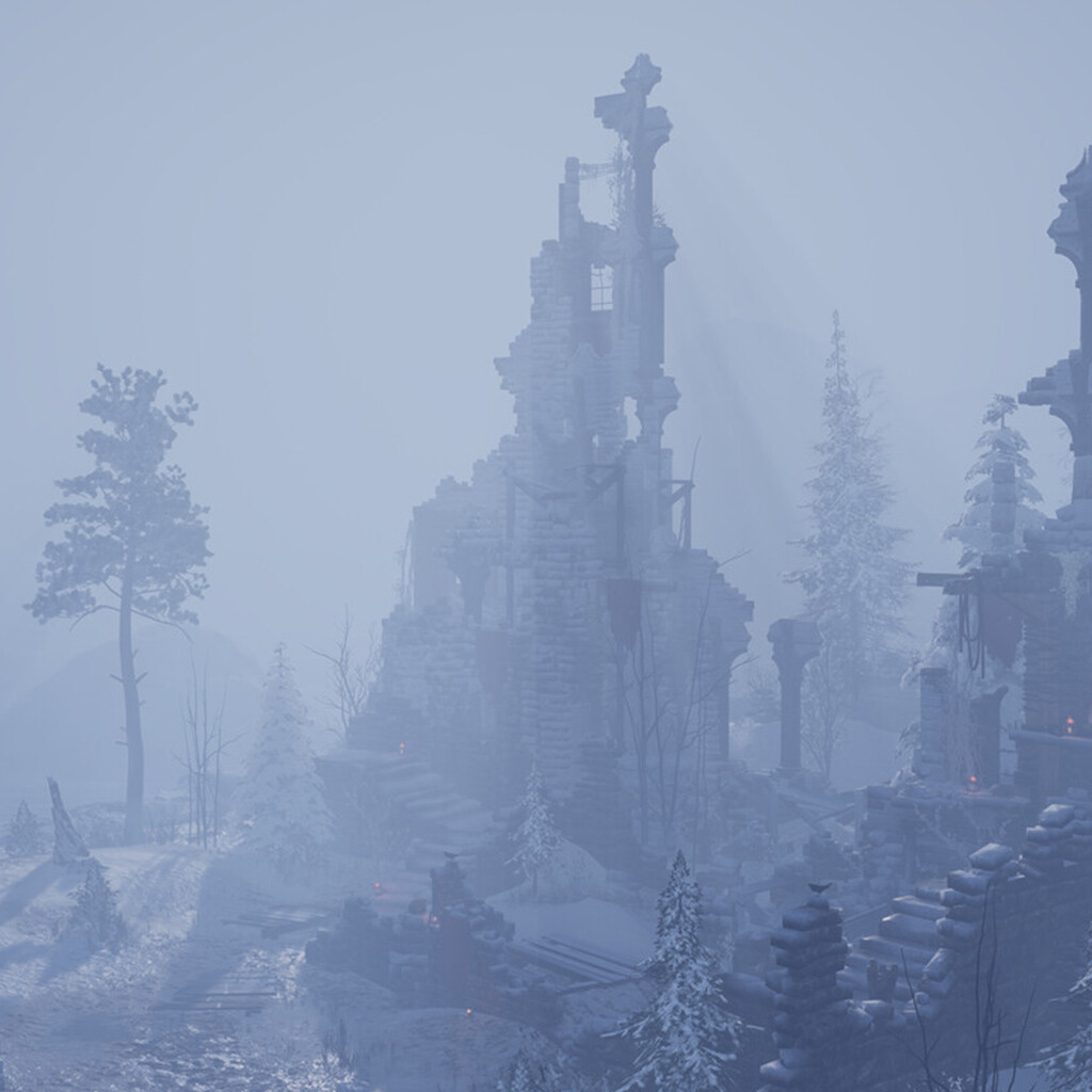 ArtStation - Winter castle