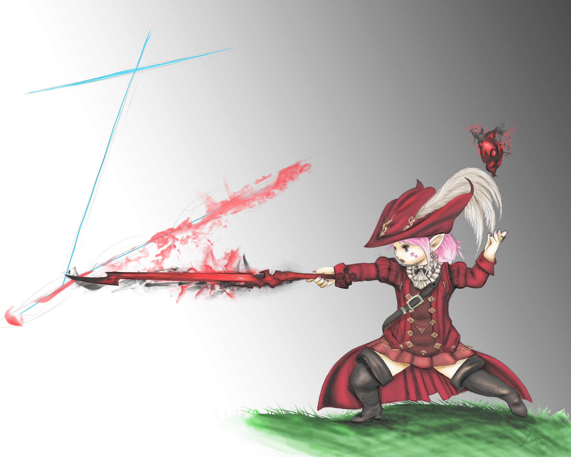 ArtStation - Red Mage Lalafell