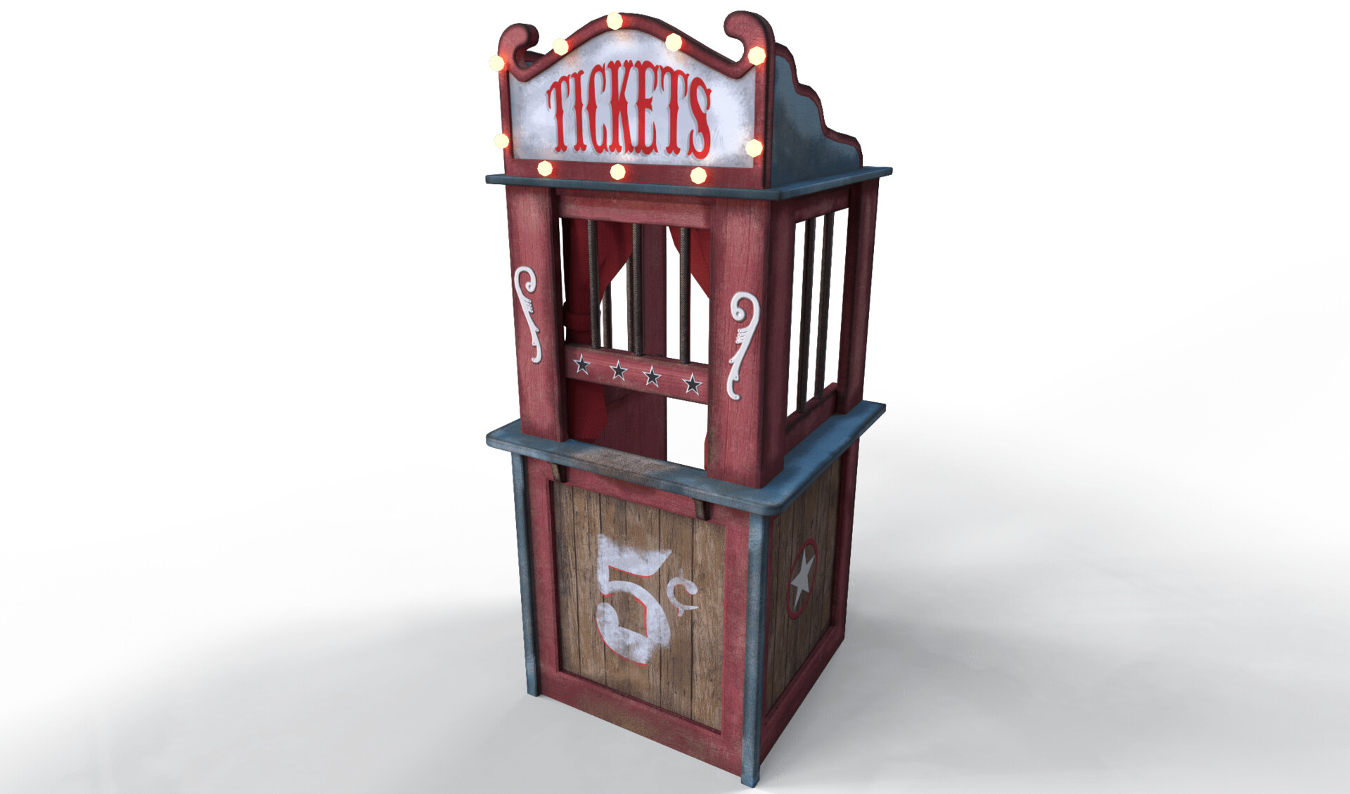 ArtStation - External Art Test - 40's Ticket Booth