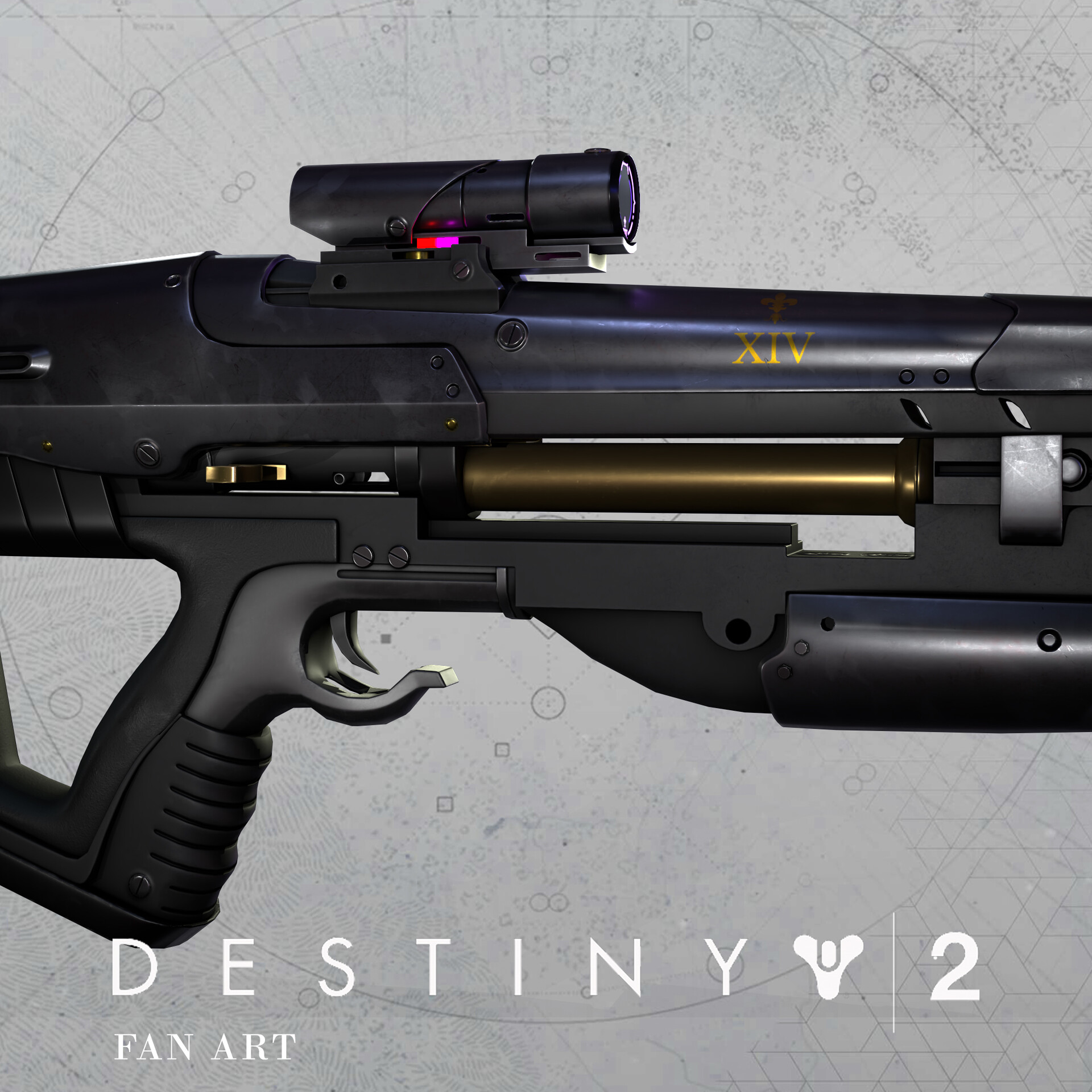 ArtStation - Destiny 2 Fan Art - Scout Rifle