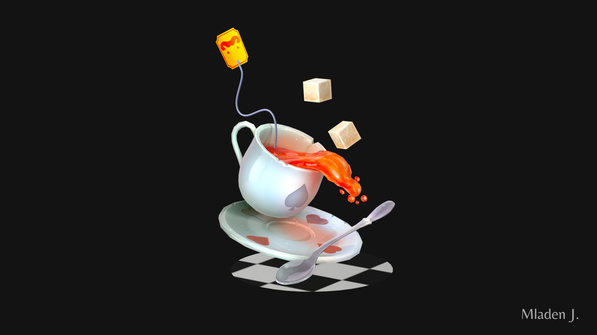 ArtStation - Stylized tea cup