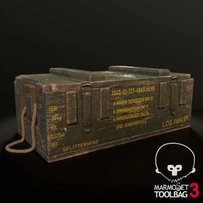 ArtStation - Ammo Crate Game Prop