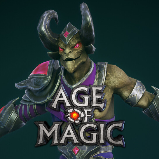 ArtStation - In-game character for Age of Magic by Playkot