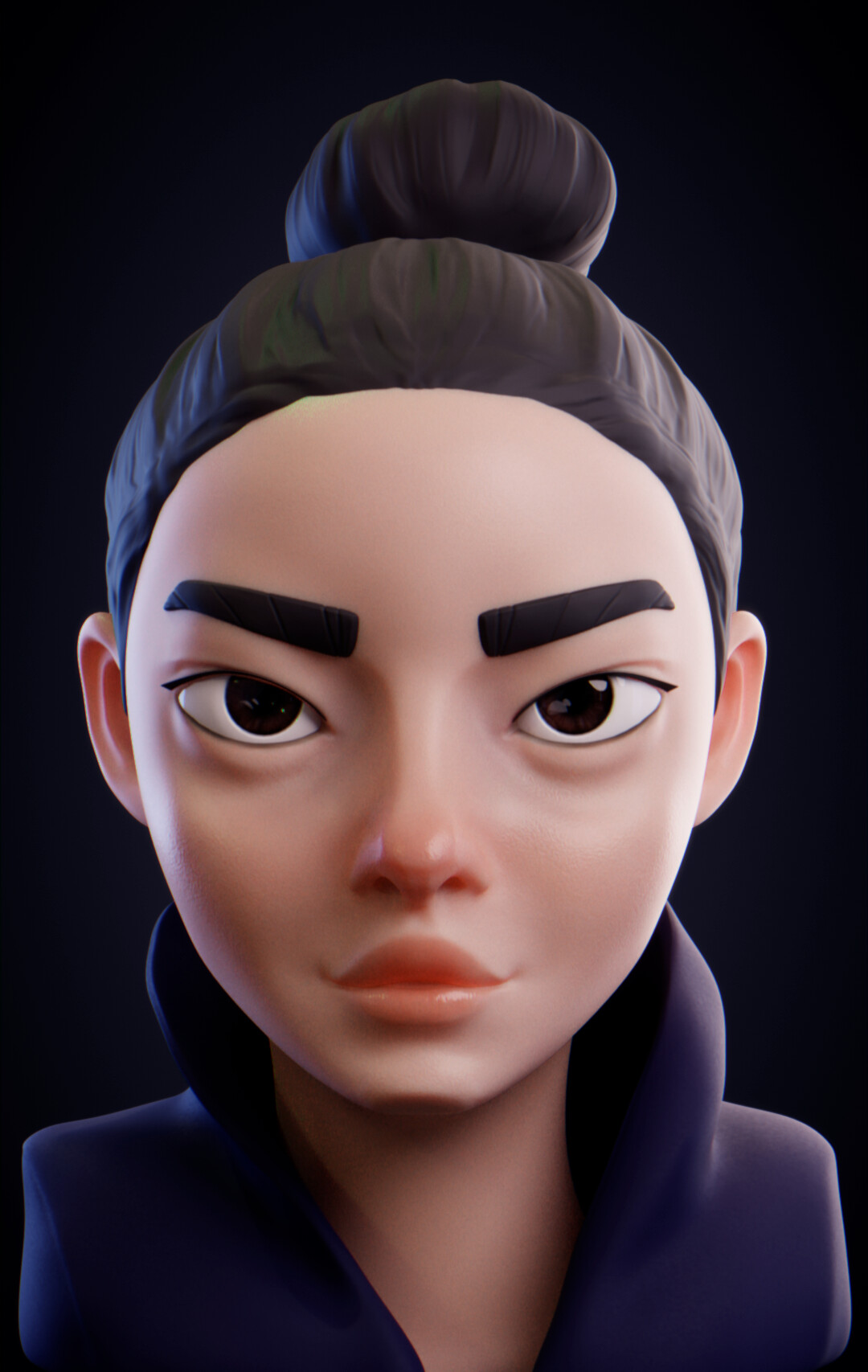 Animator Harold - Sculpting and Texturing Practice 01(Asian Girl)