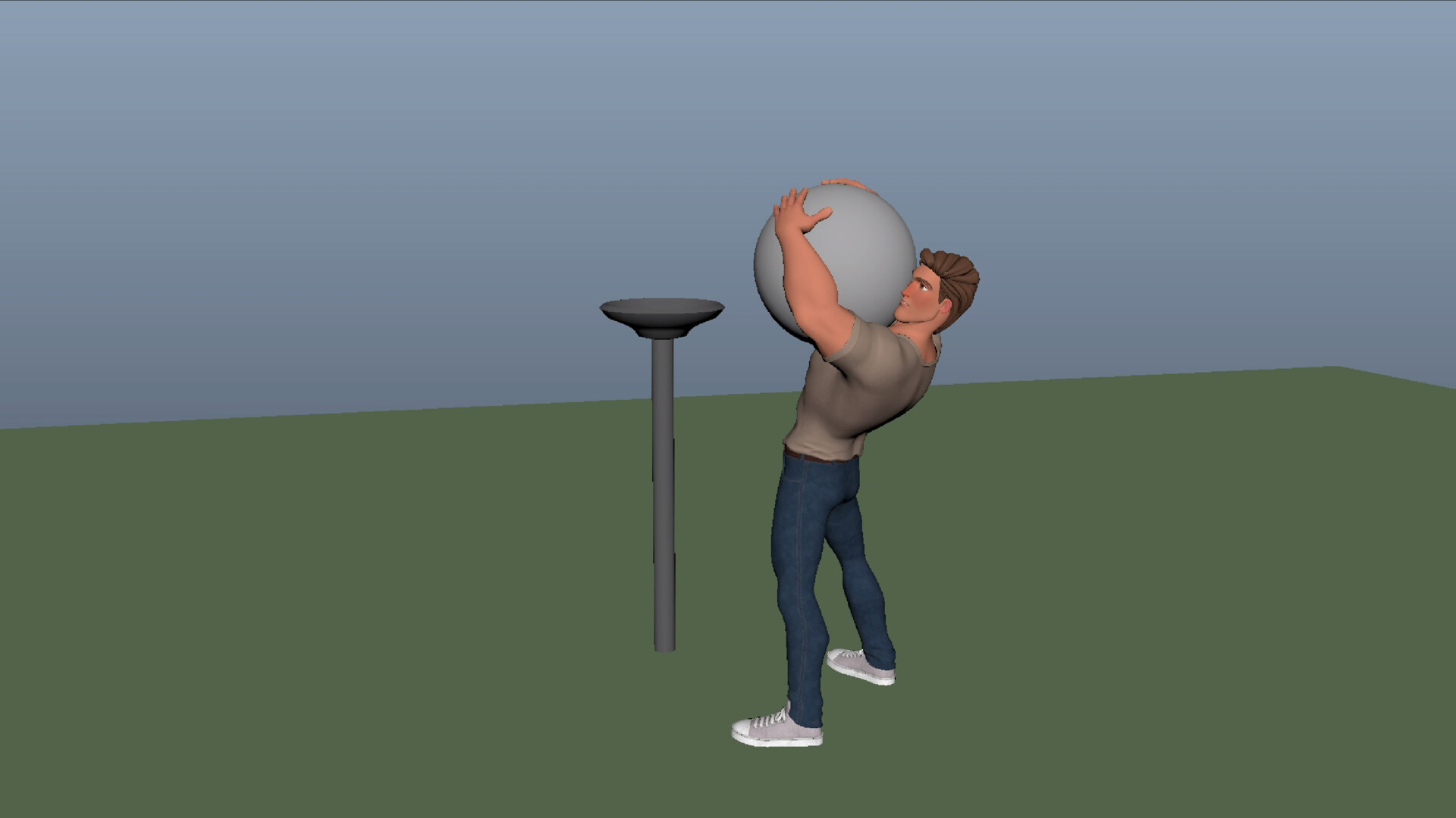 ArtStation - Lift weight animation