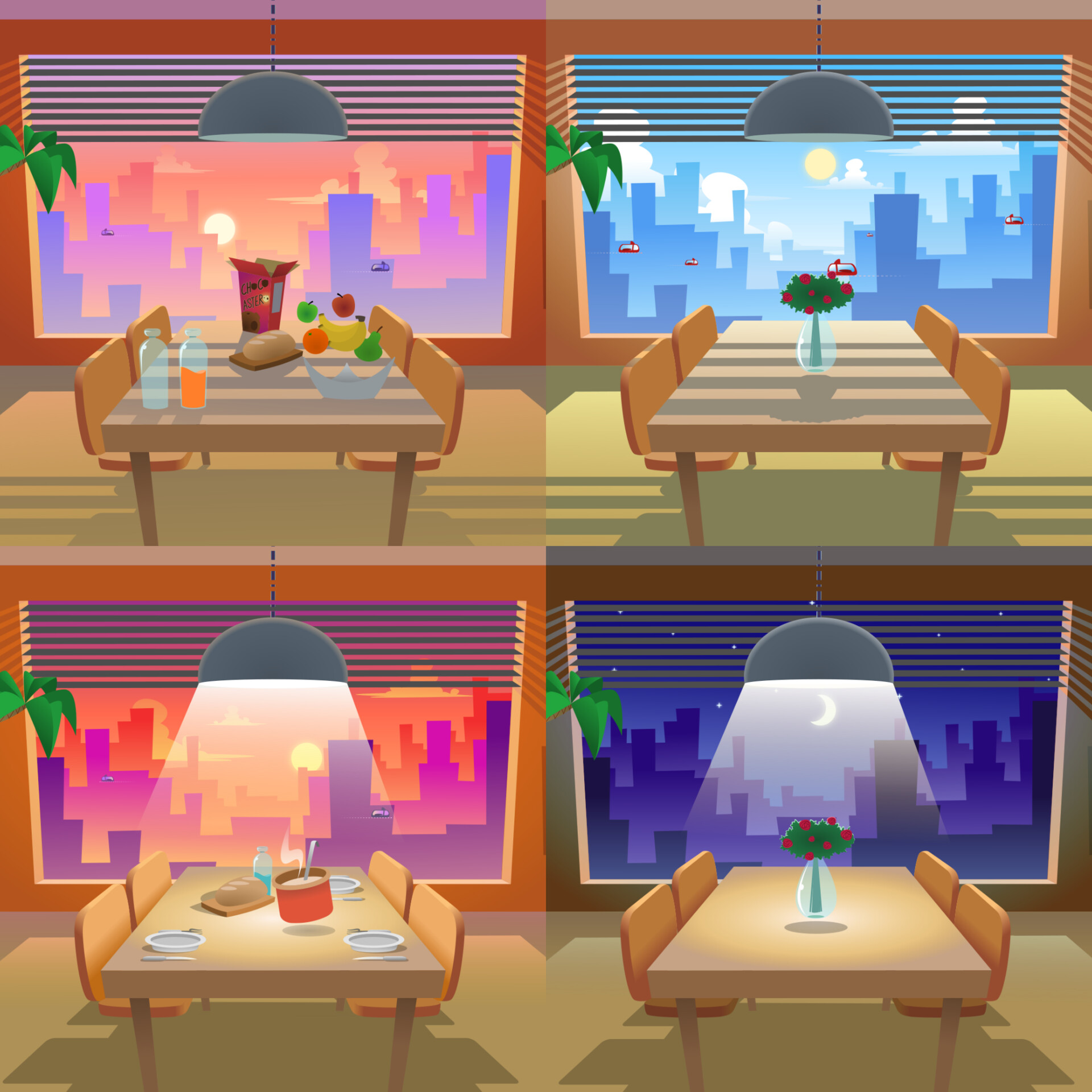 ArtStation - Dining room timelapse