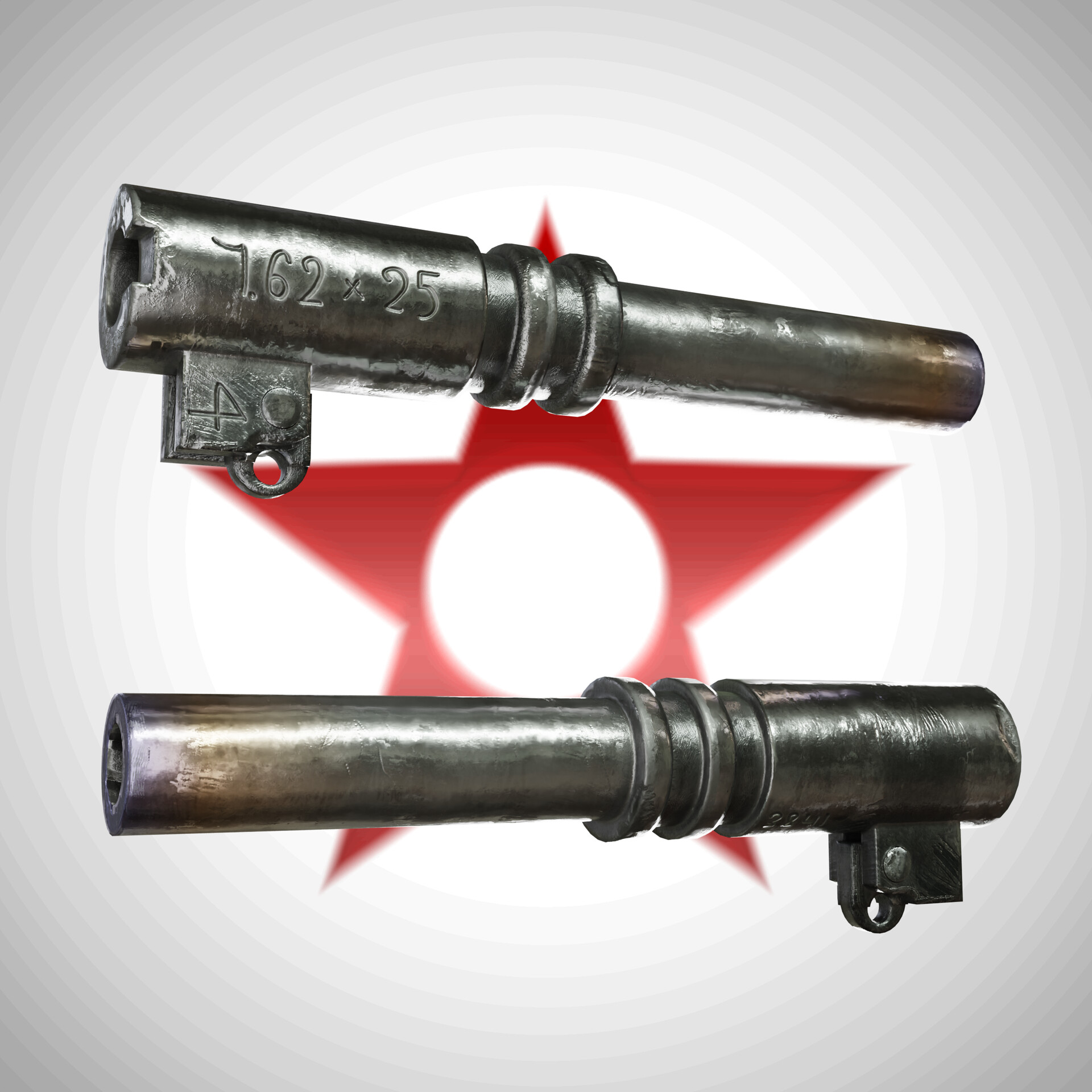 ArtStation - Tula Tokarev pistol barrel x 7.62x25 round