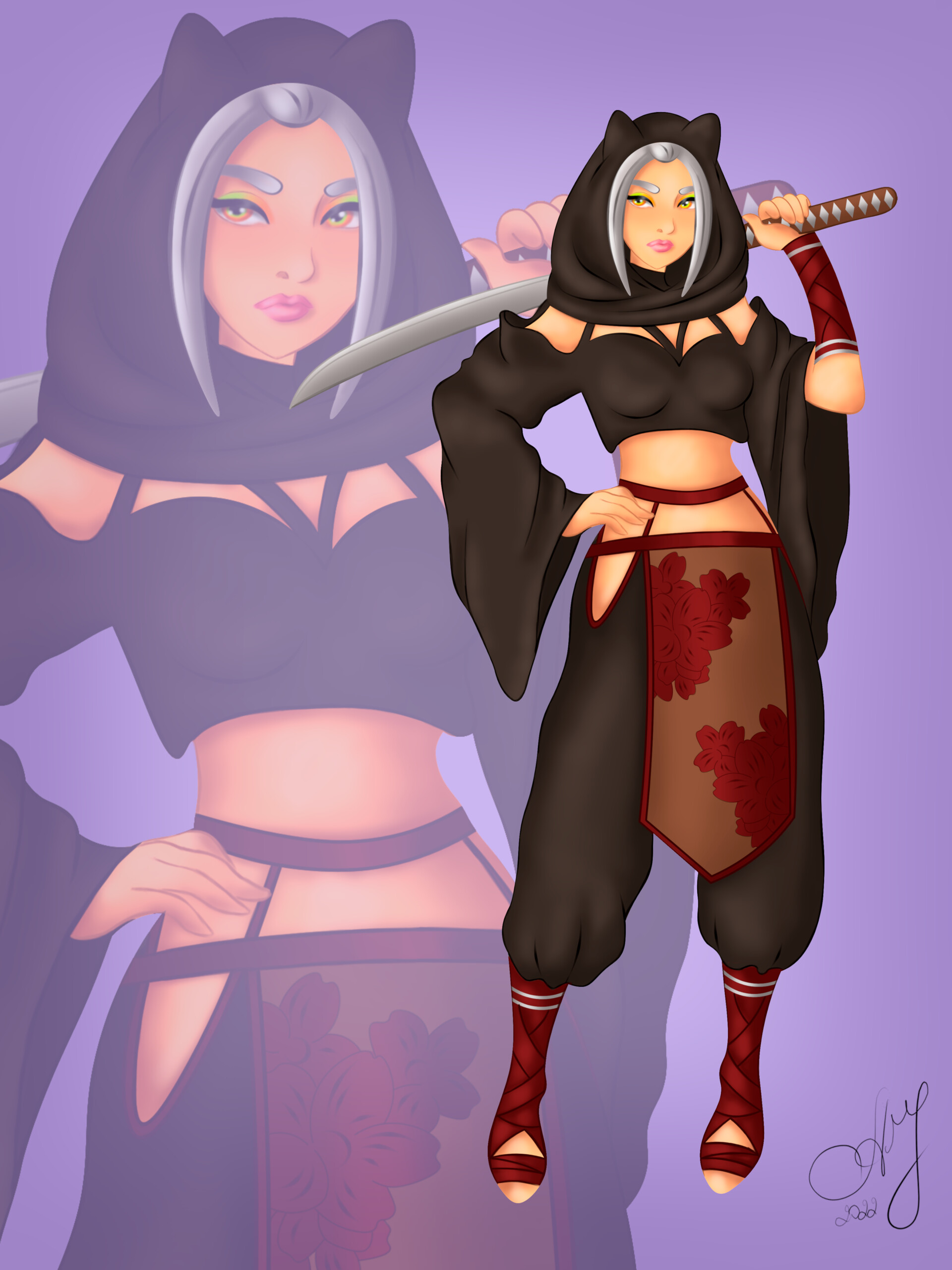 ArtStation - Humanization of Mia's house cat