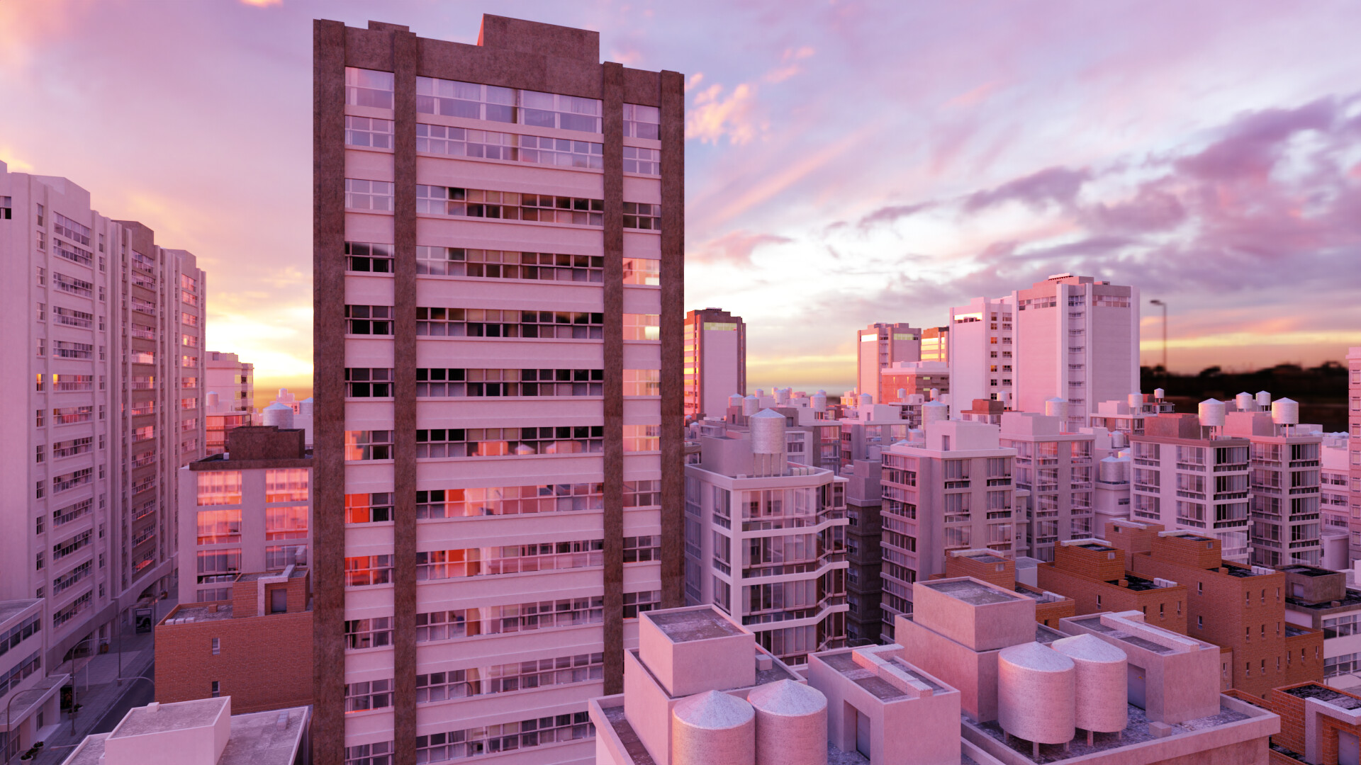 ArtStation - Creating a Realistic City Sunset with Blender