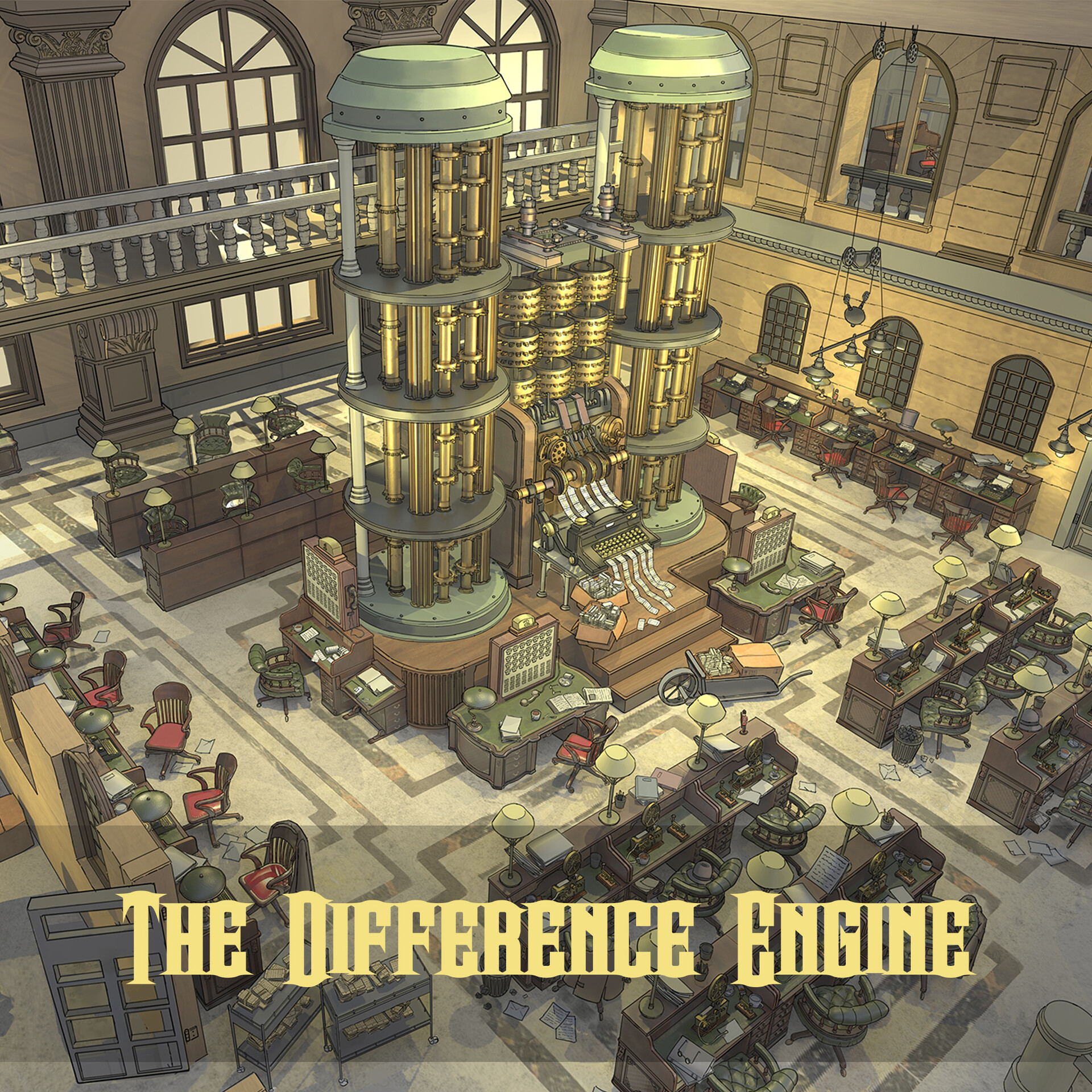 ArtStation - The Difference Engine - Central Statistics of Bureau