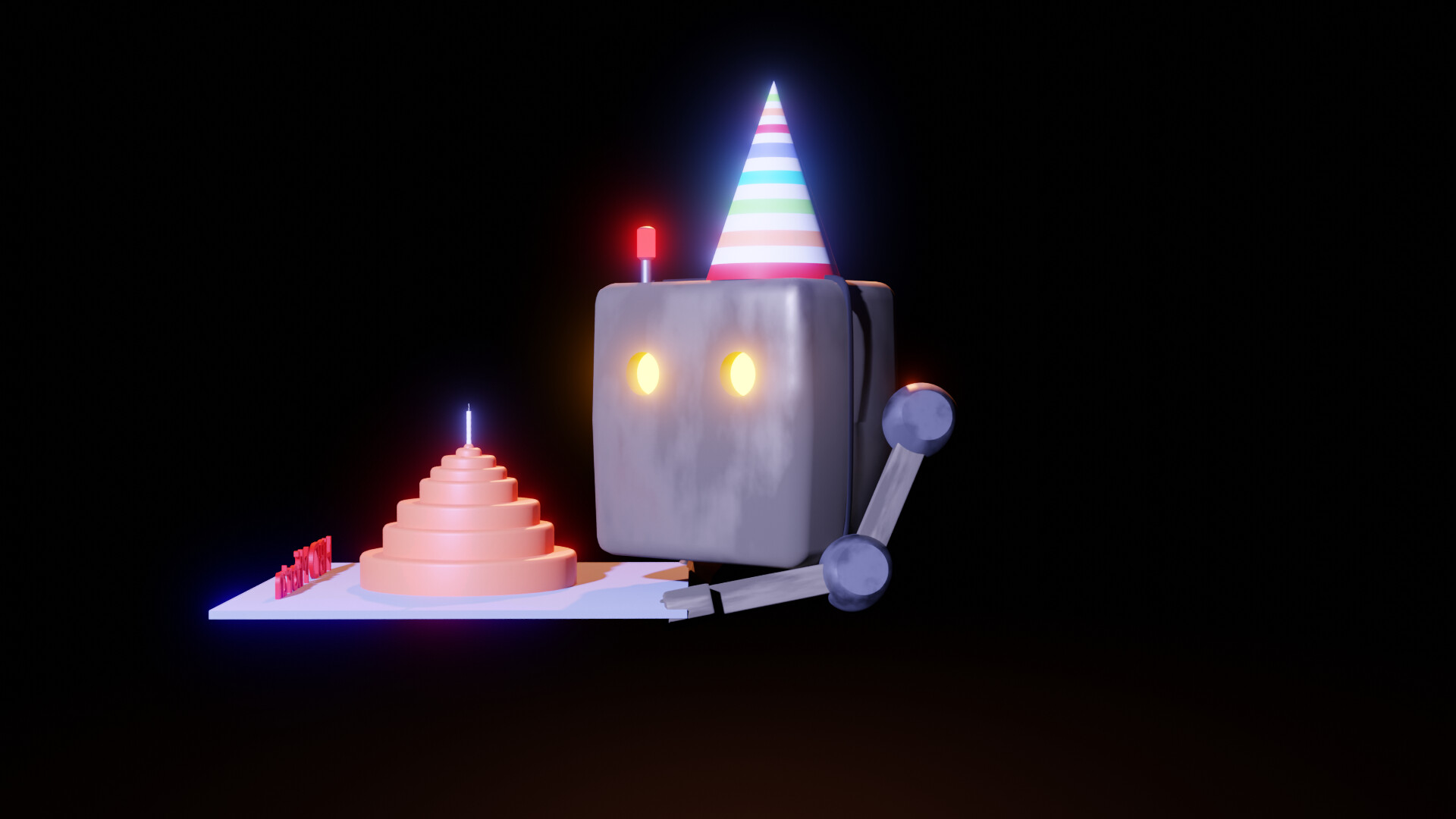 ArtStation - Robot Birthday Animation