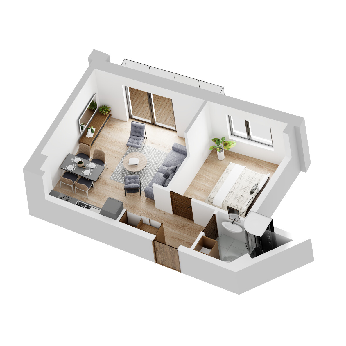 ArtStation - Apartments Isometric View