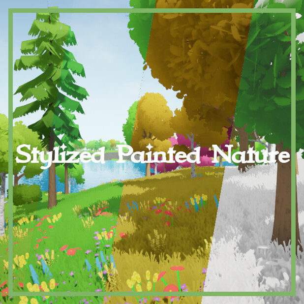 ArtStation - Stylized Painted Nature