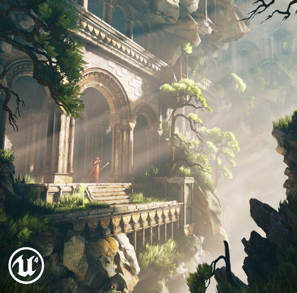 ArtStation - Mountain Hall Entrance