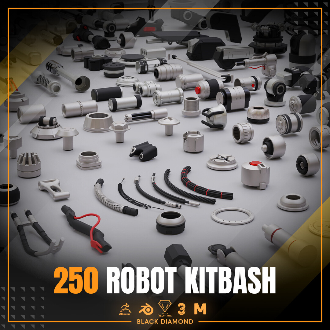 ArtStation - 250 Robot Kitbash
