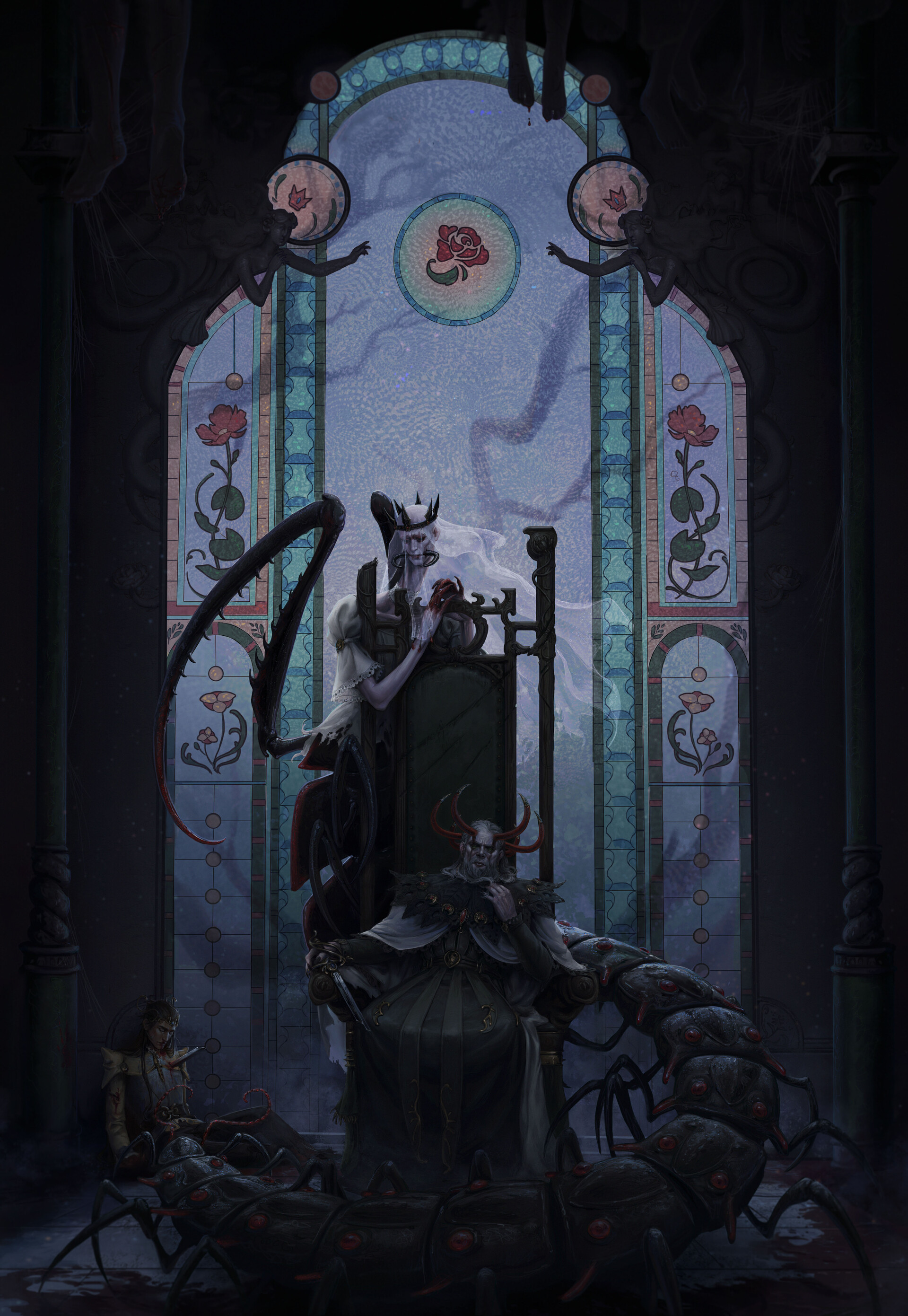 ArtStation - The Butterfly Prince, Possessed King, and cursed Princess