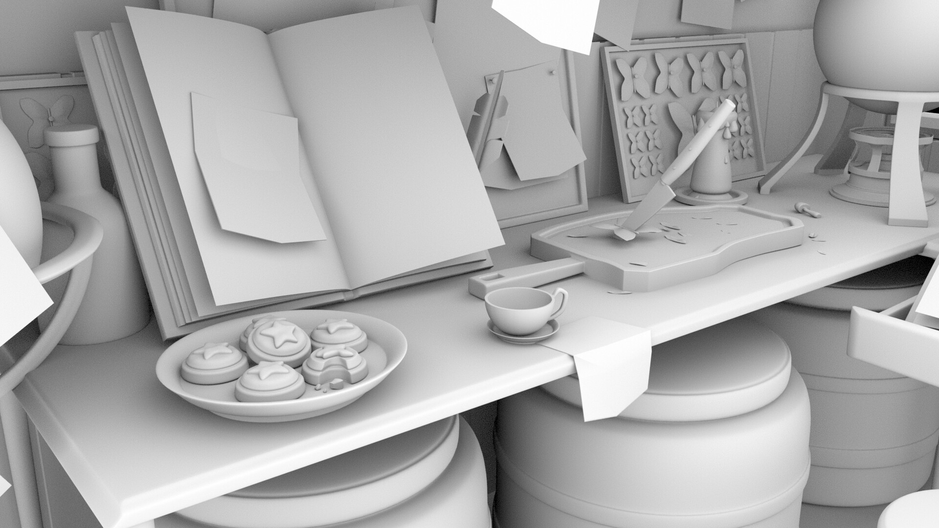 ArtStation - Alchemy Desk