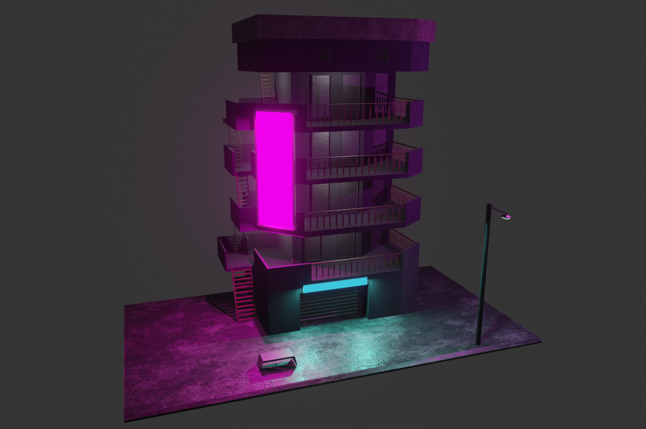 ArtStation - cyberpunk street
