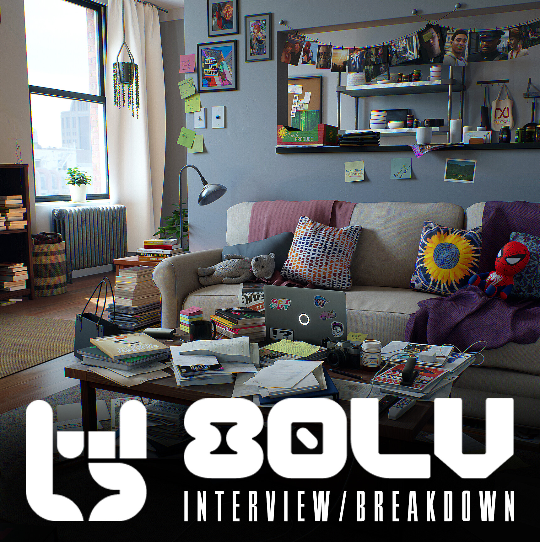 ArtStation - MJ's Apartment - 80lv Interview