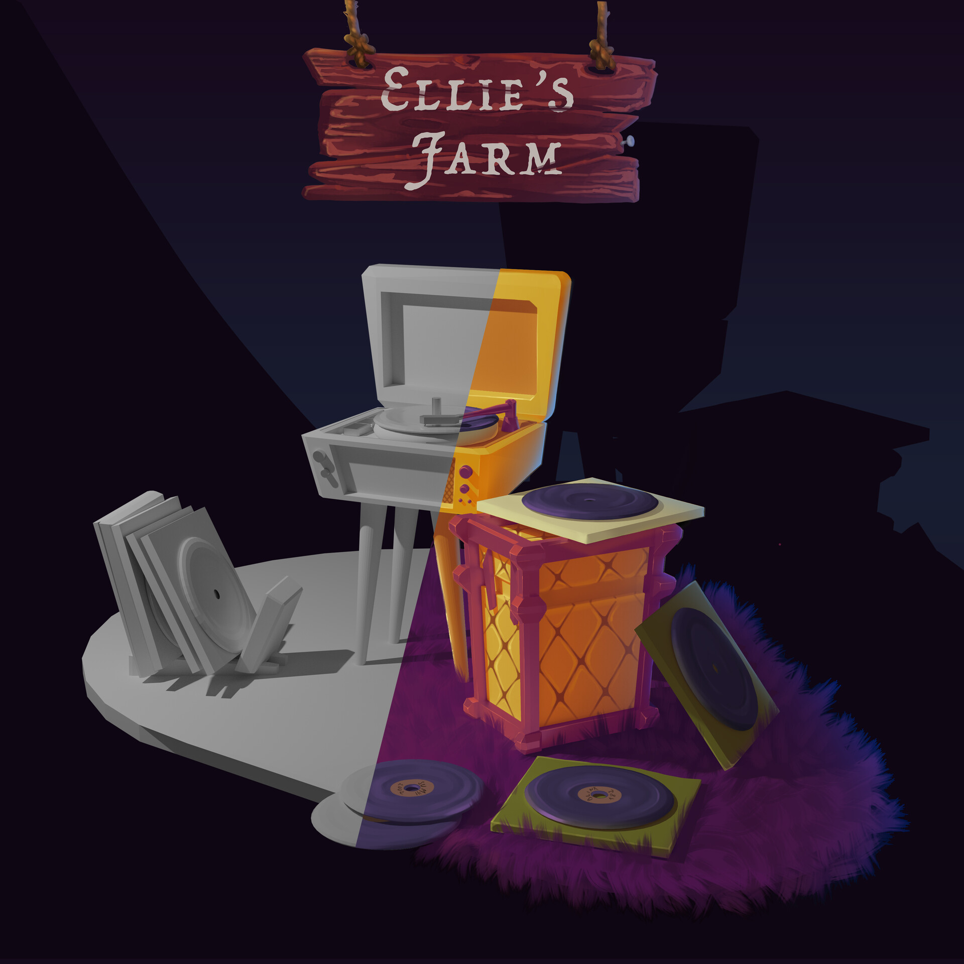 ArtStation - Ellie's Farm - phonograph