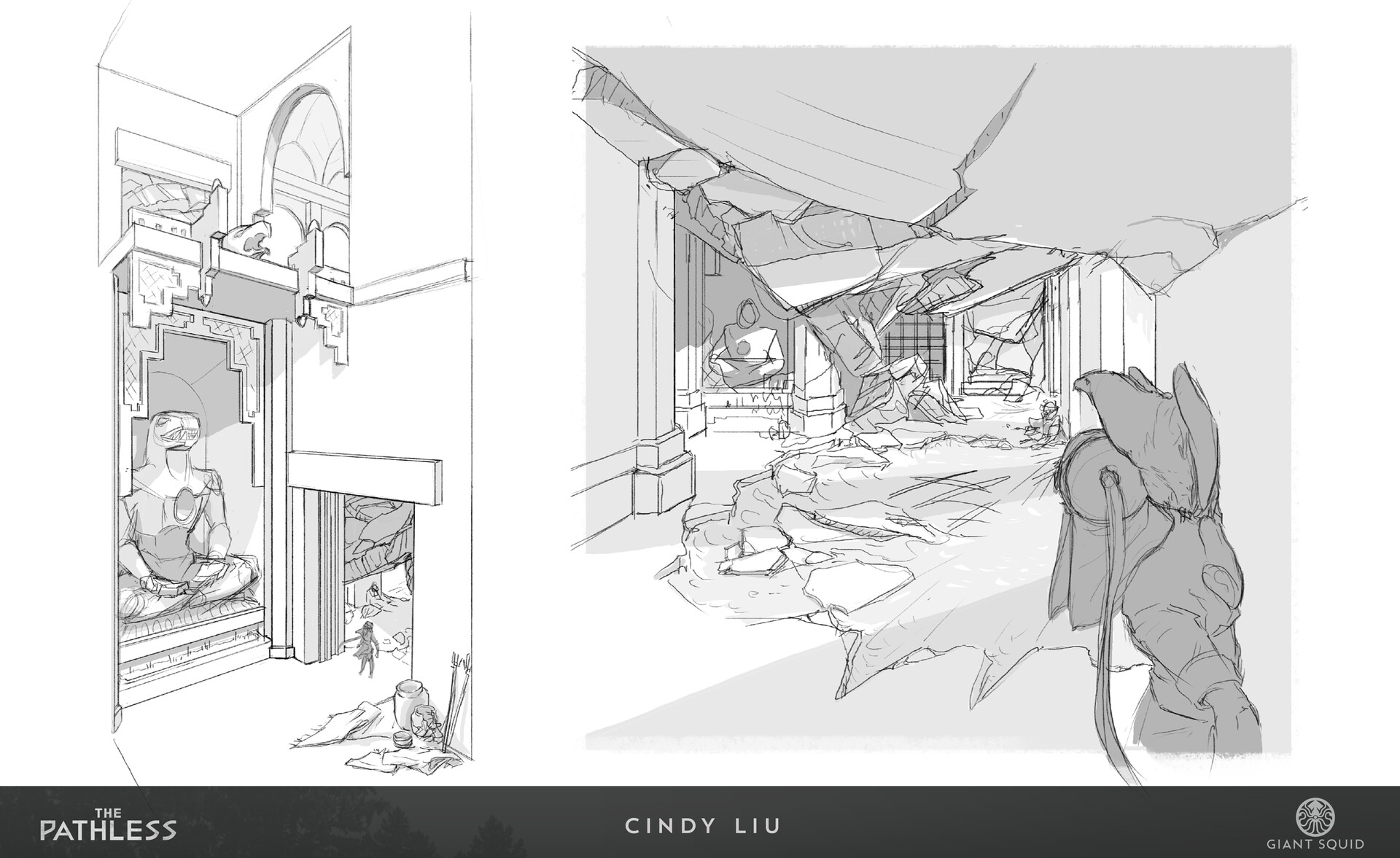 ArtStation - The Pathless - Sauro's Arena Concepts