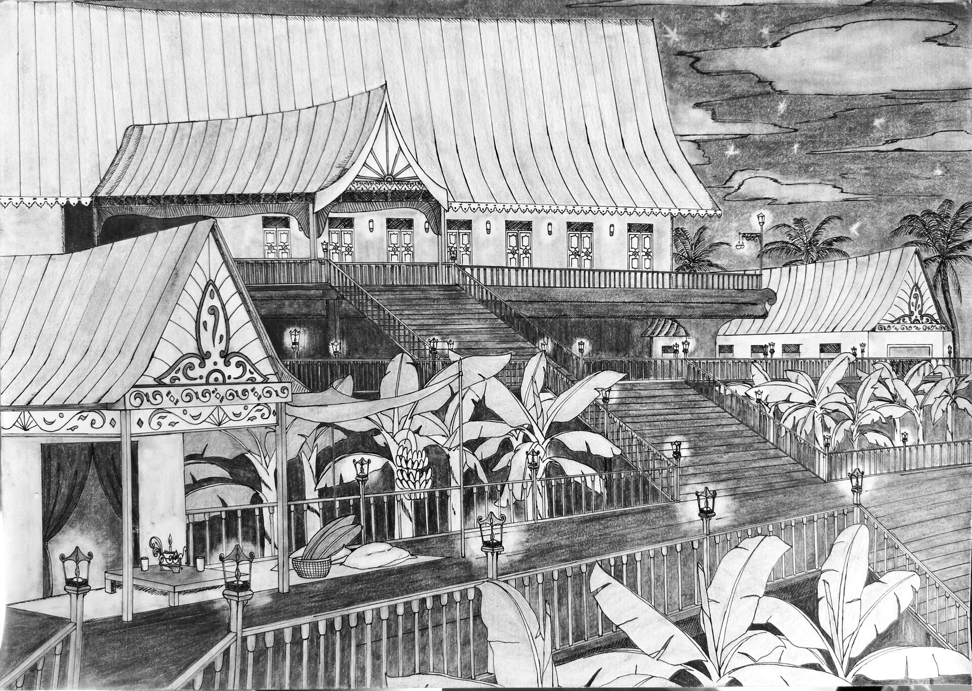 ArtStation - Traditional Malay House Environment