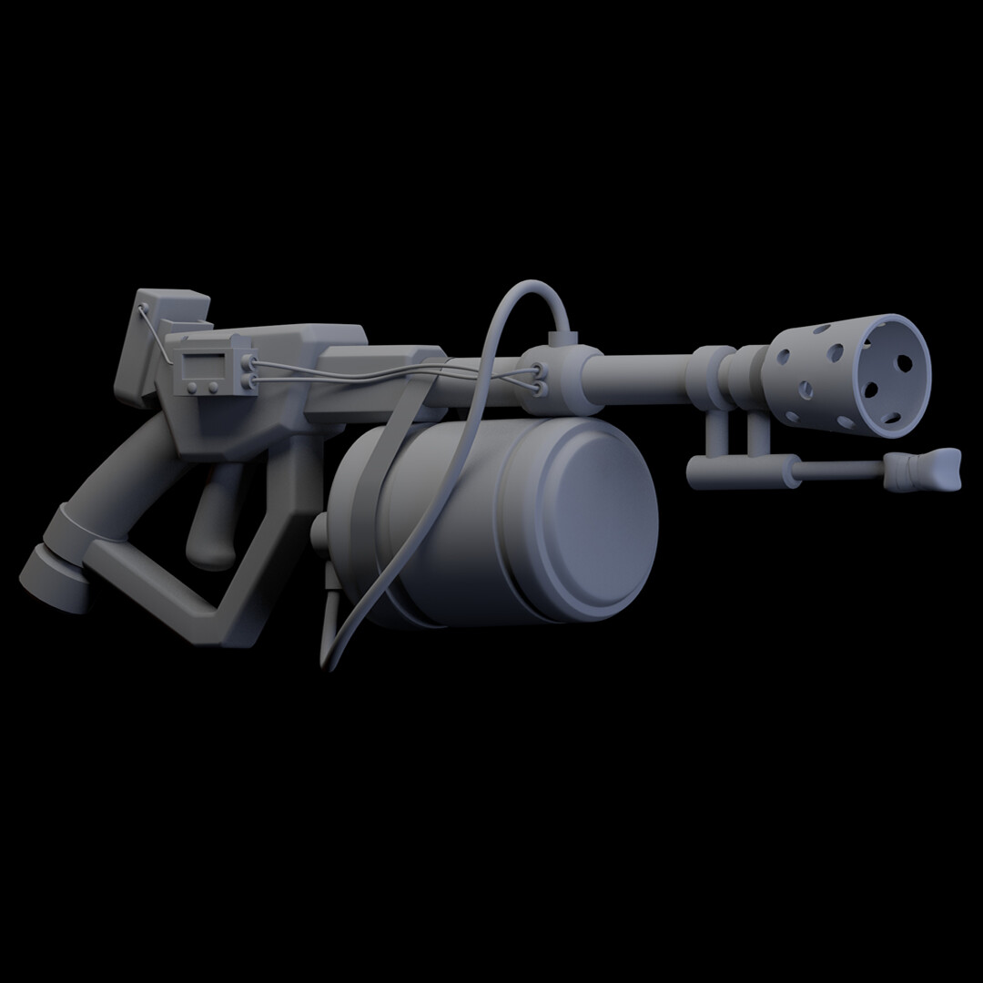 ArtStation - Stylized Flamethrower