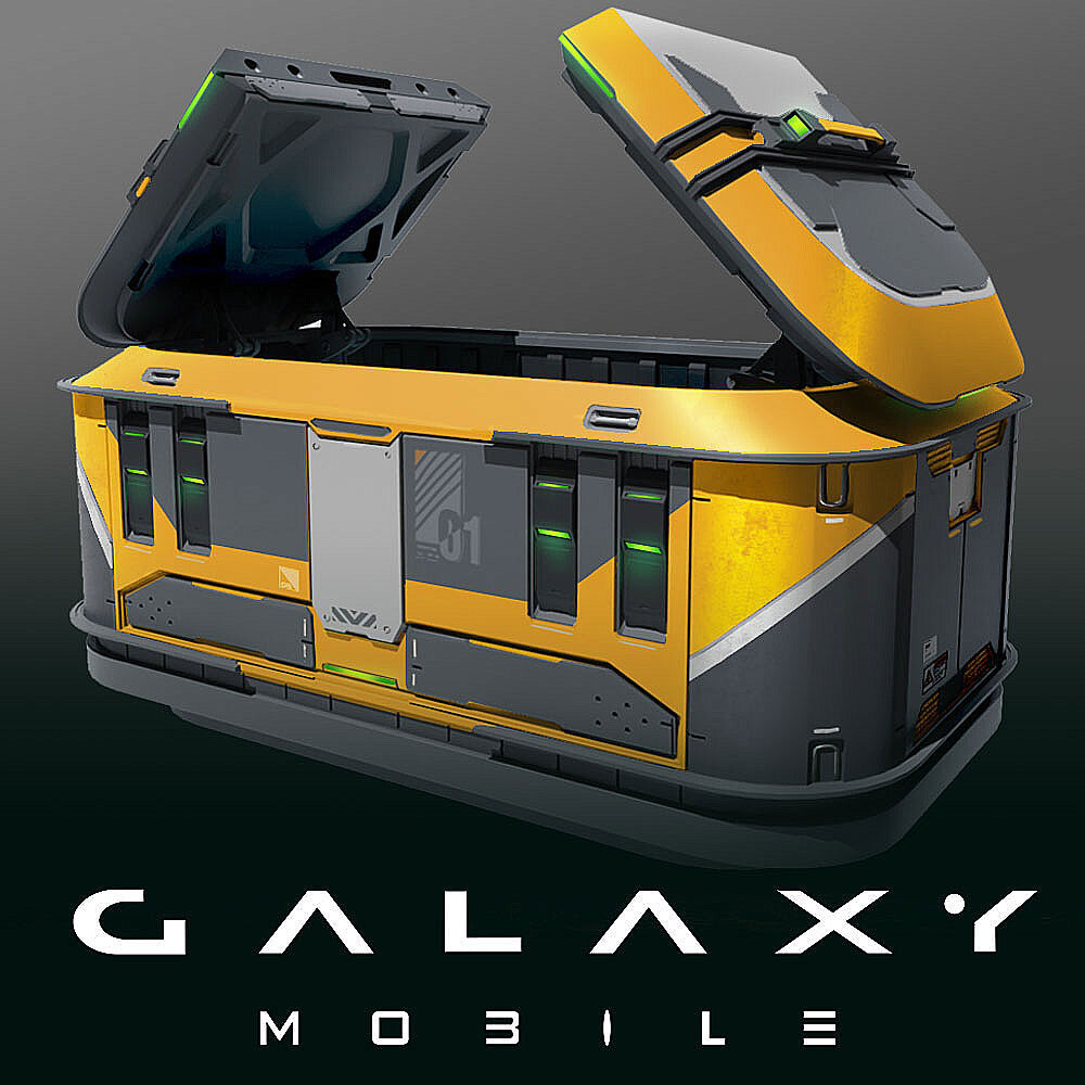 ArtStation - Galaxy Mobile - Box design