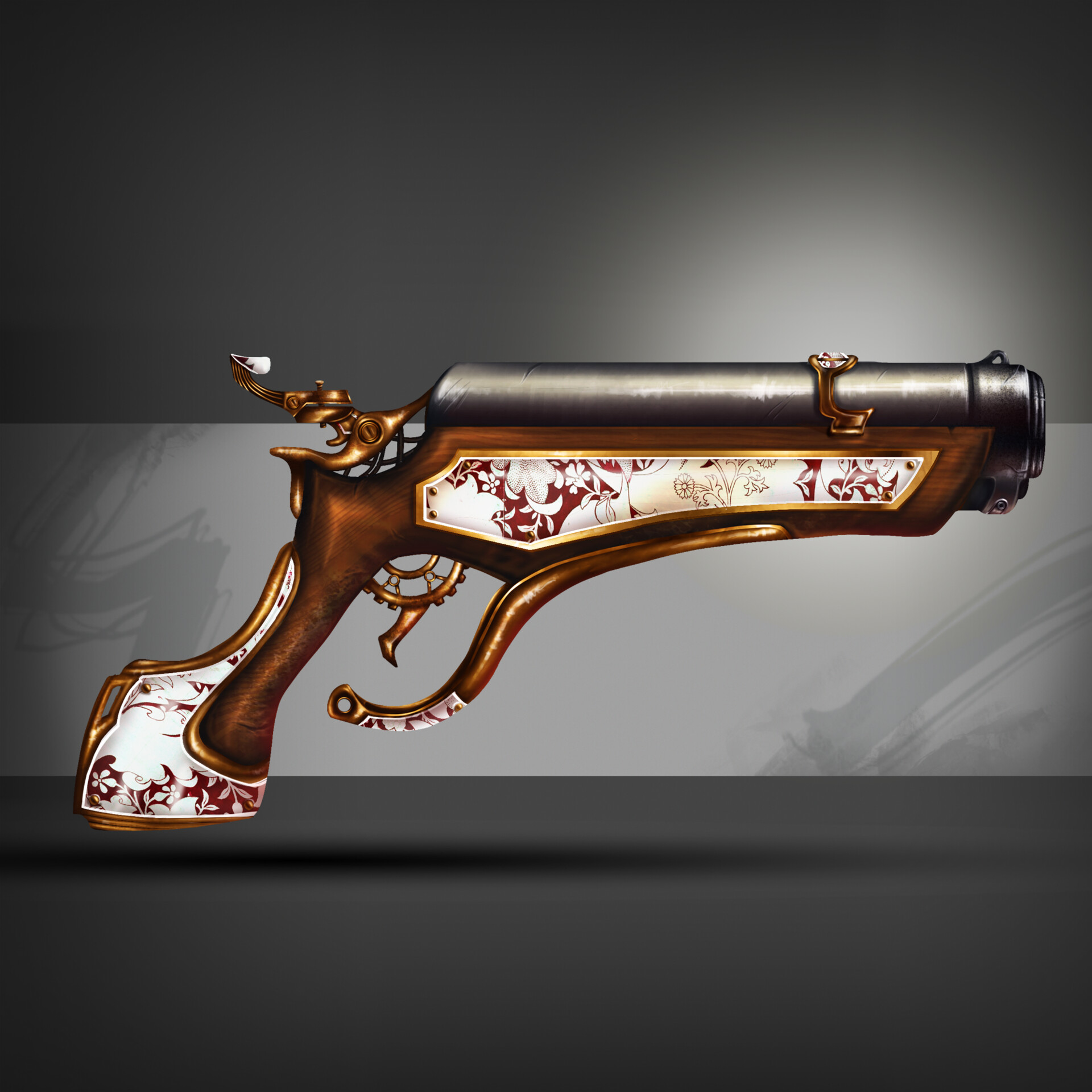 ArtStation - Steampunk Pistol