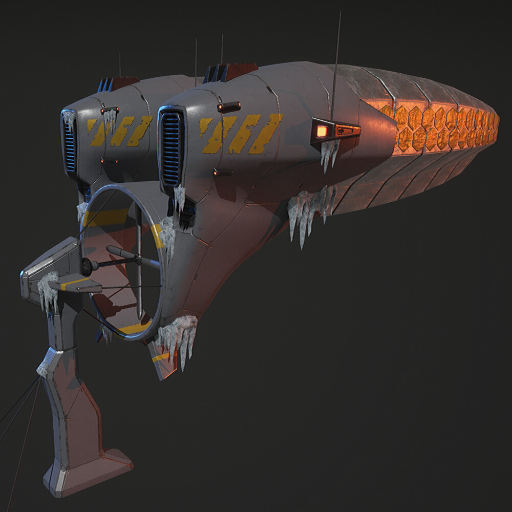 ArtStation - Weather Blimp Hero Asset