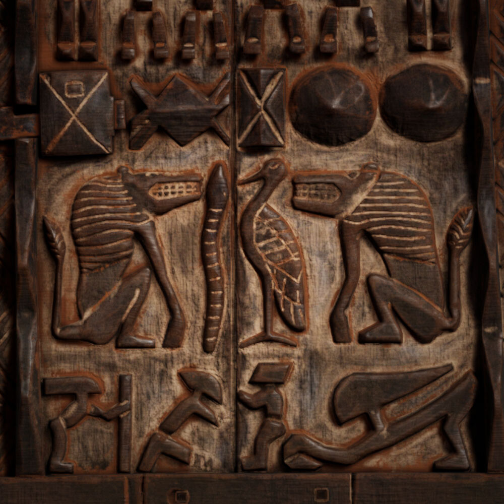 ArtStation - Dogon Granary Door