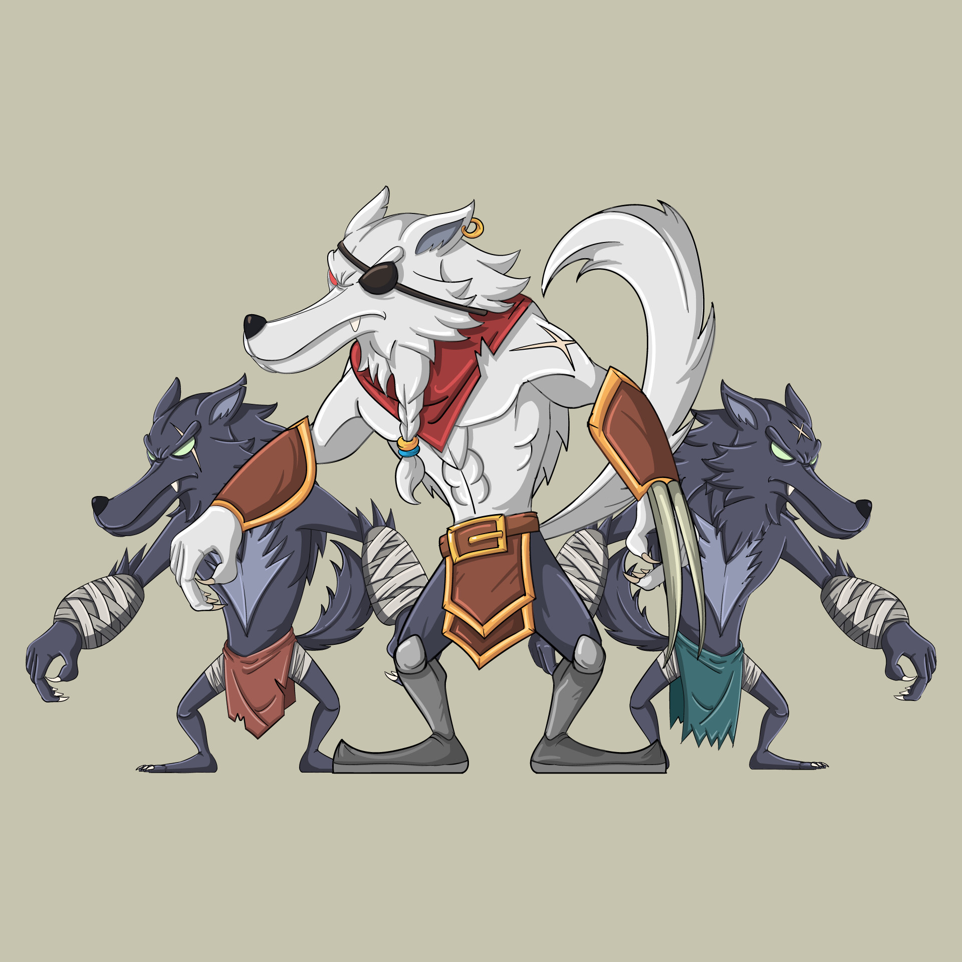 ArtStation - Wolves Villain Character Concept Art