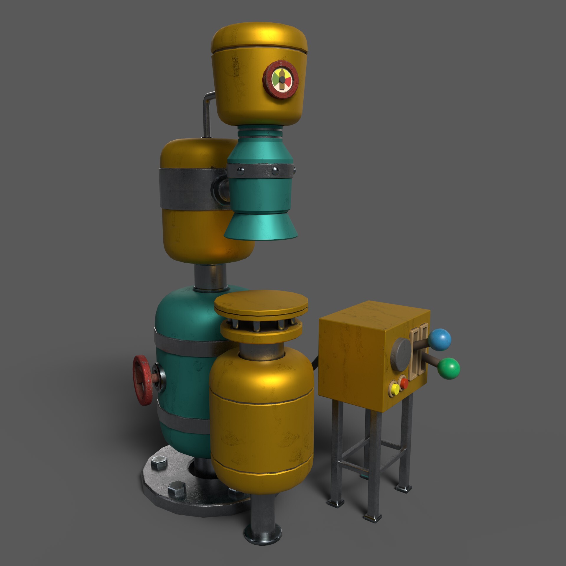 ArtStation - Stylized Cartoony Cake-o-Matic Device (Pie Machine)