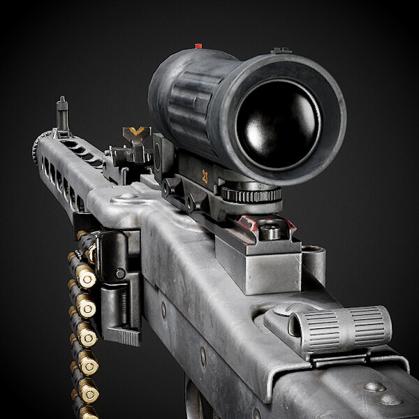 ArtStation - MG3 Machine Gun & ELCAN C79