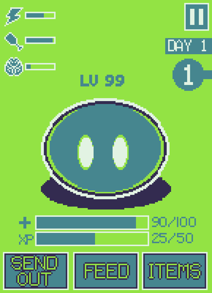 ArtStation - Personal Project UI Design (My Little Slime to kill the ...