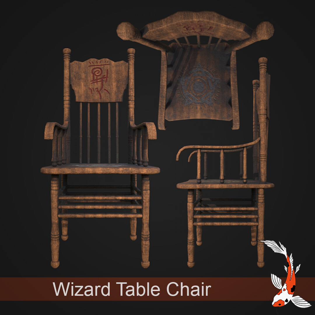 ArtStation - Wizard_Table_Chair