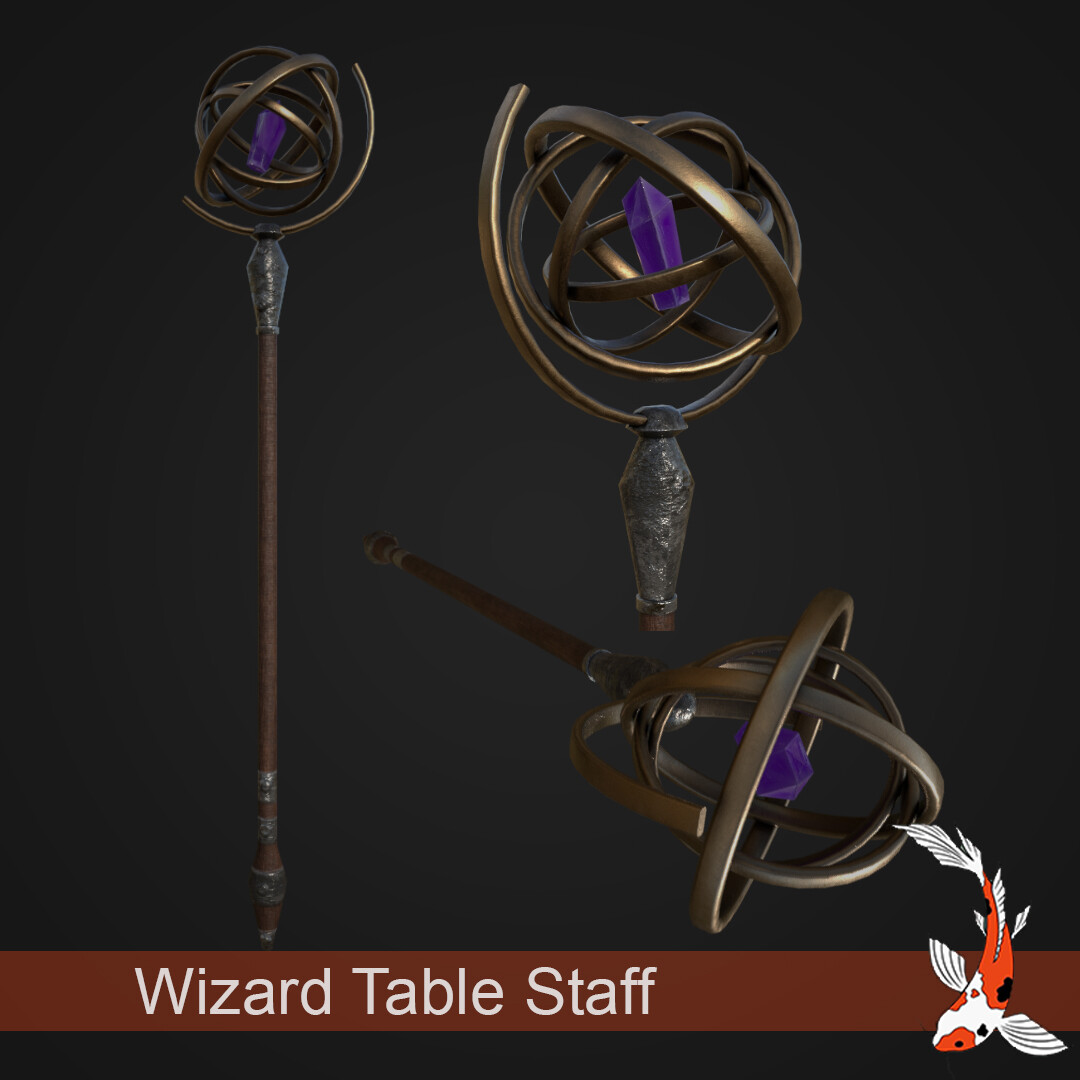 ArtStation - Wizard_Table_Staff