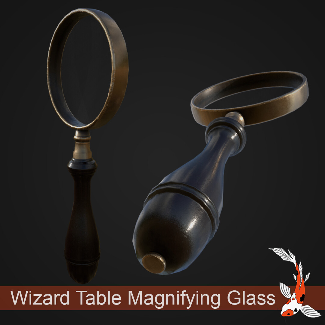 ArtStation - Wizard_Table_Magnifying_Glass