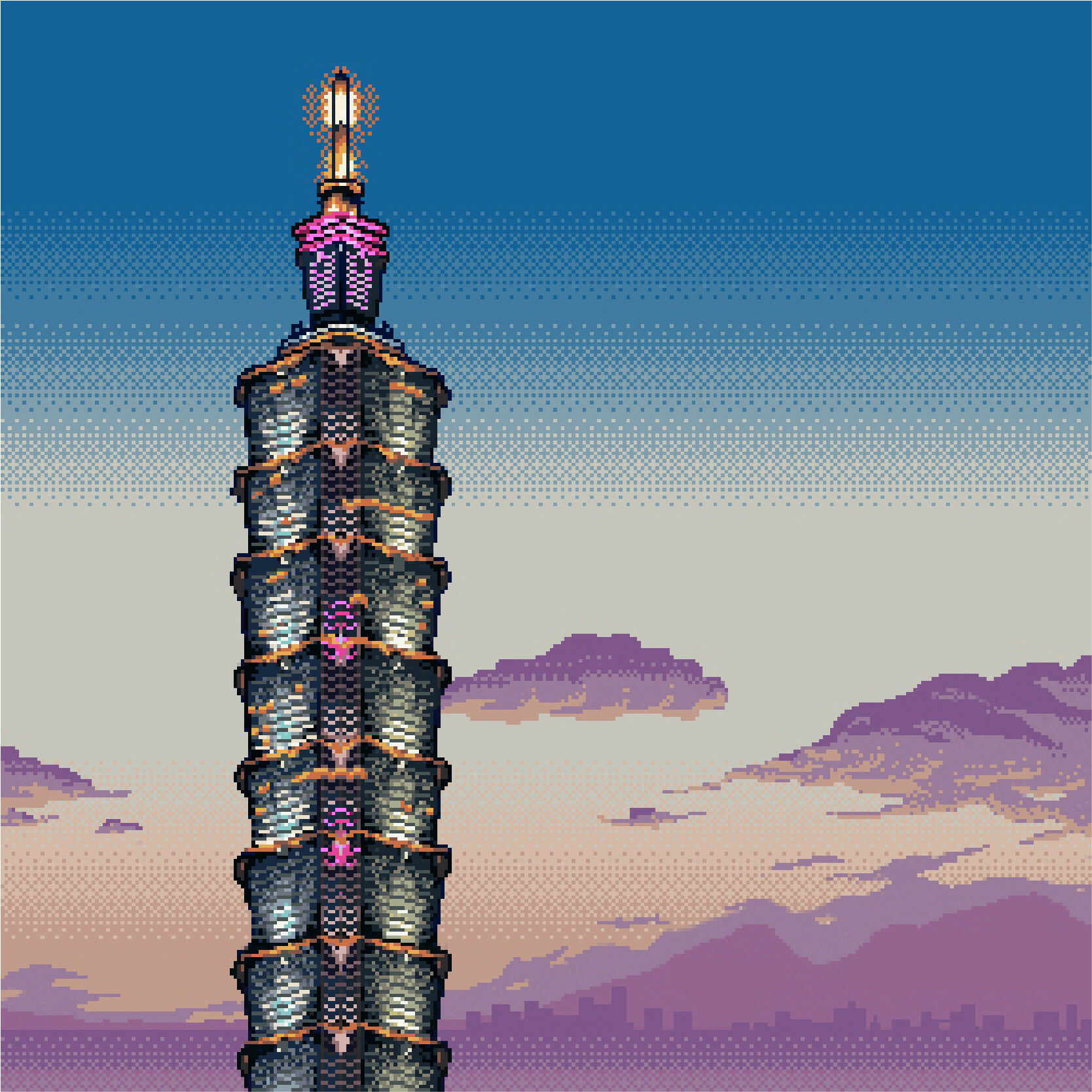 ArtStation - Animation : Taipei 101 - 8it style