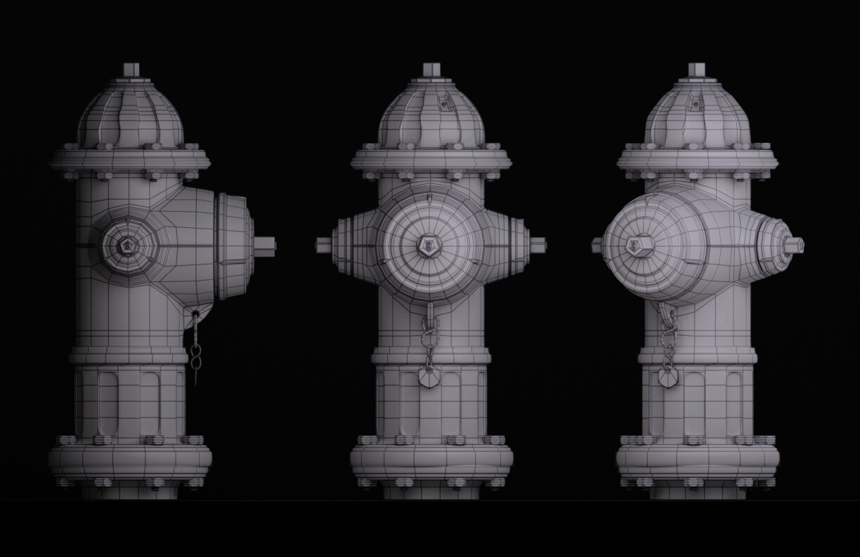 ArtStation - Fire Hydrant in Maya