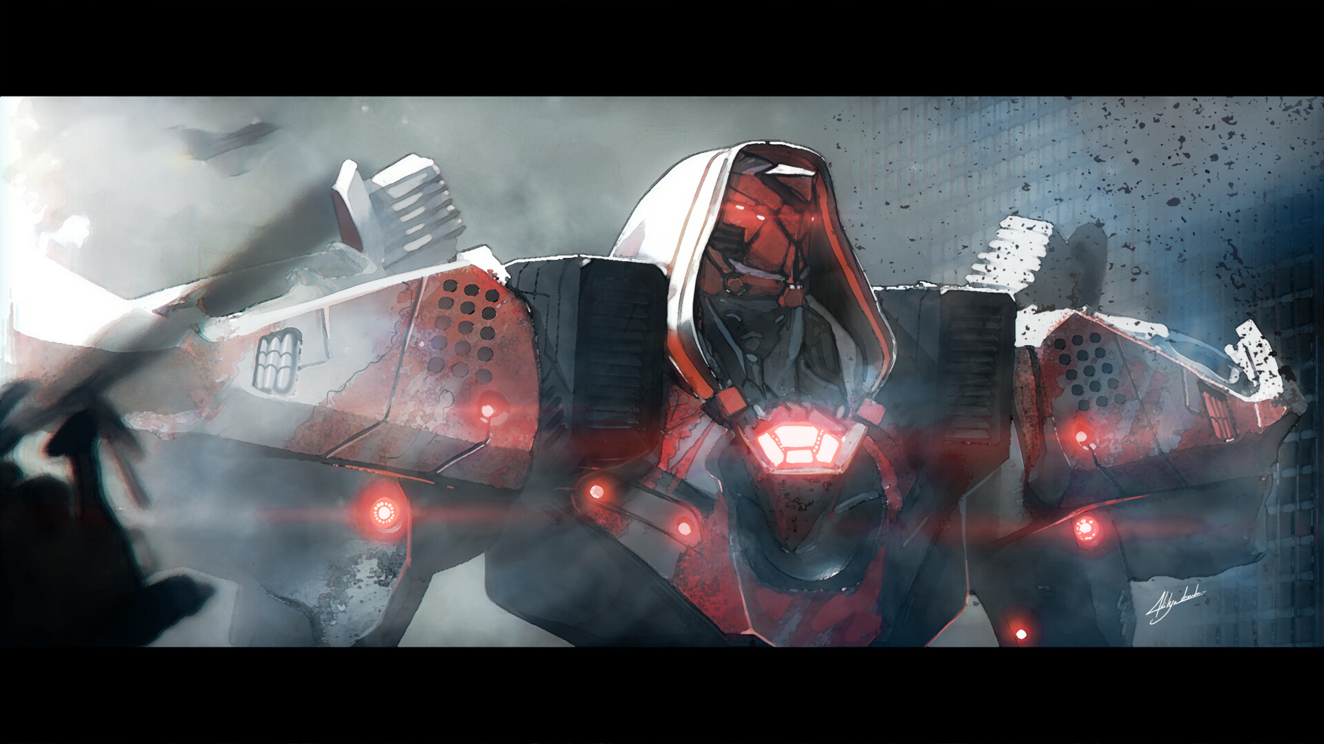 ArtStation - Just a normal day of mech