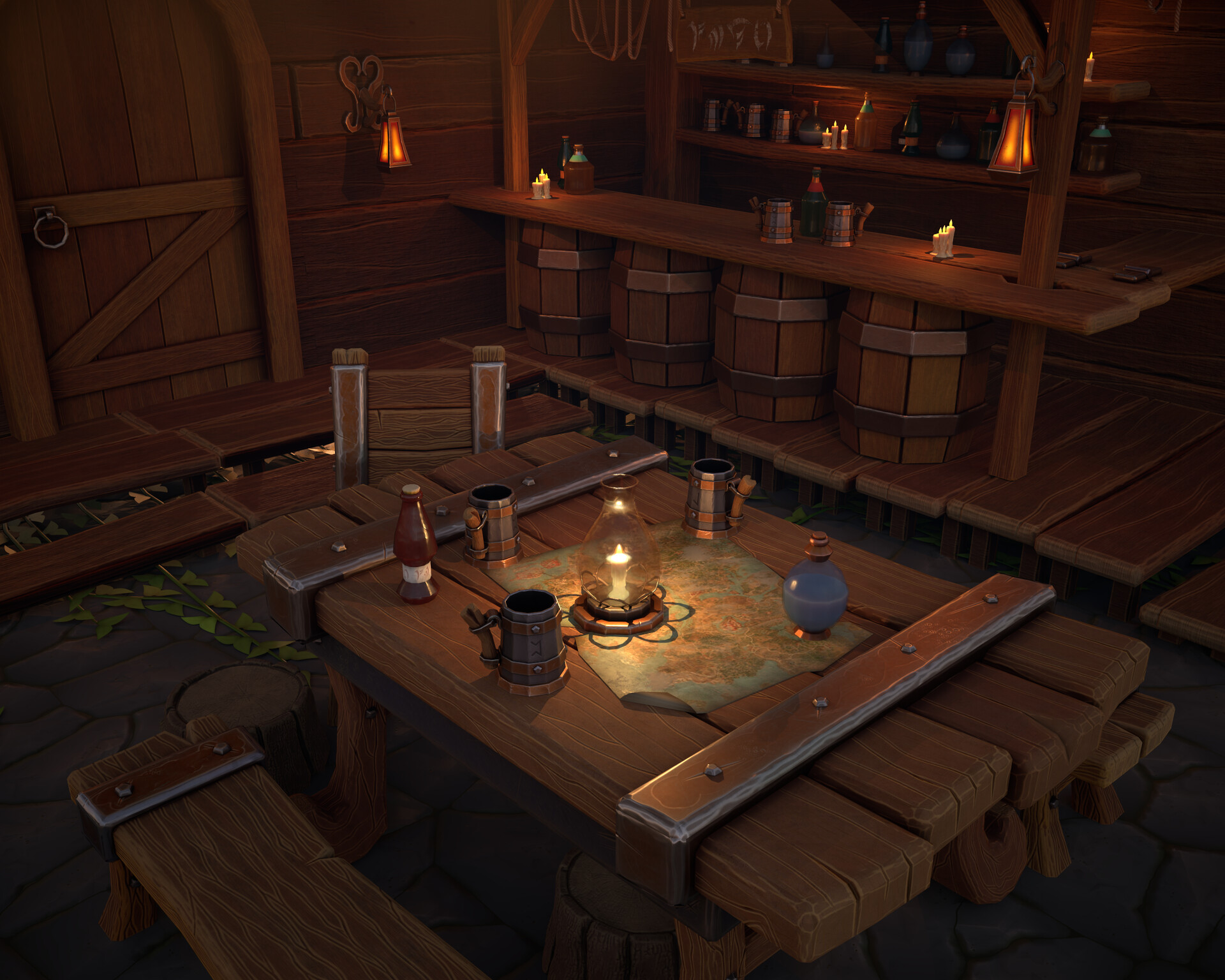 ArtStation - Stylized Tavern