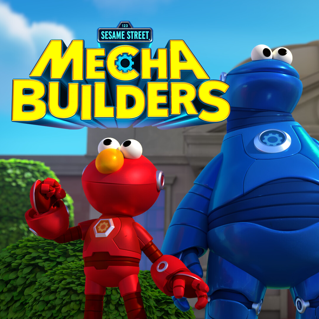 ArtStation - Sesame Street Mecha Builders - Character Metal & Badge LookDev